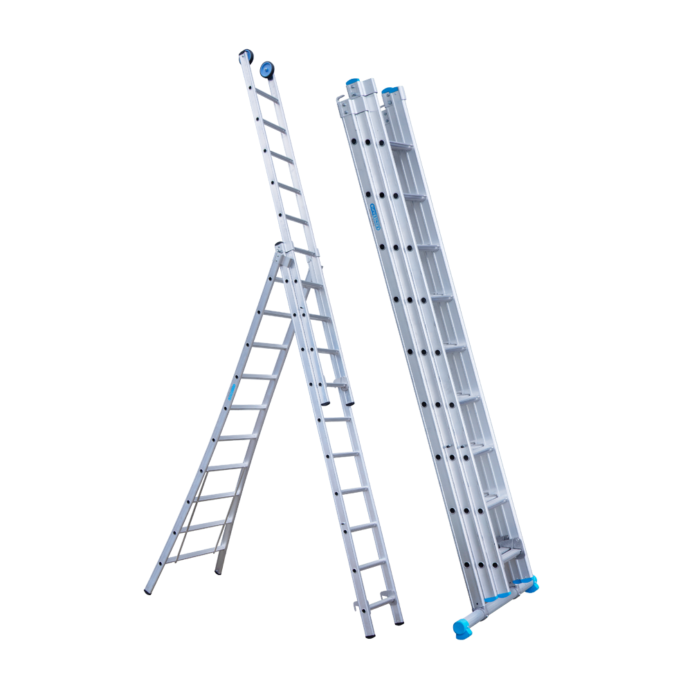 Eurostairs driedelige ladders